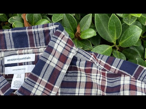 A Good Look? Amazon Essentials Men's Slim-Fit Long-Sleeve Plaid Two Pocket Twill Shirt First Look