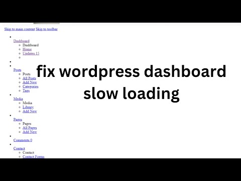 100% fix this error , Wordpress dashboard slow loading wp admin , wordpress admin slow loading