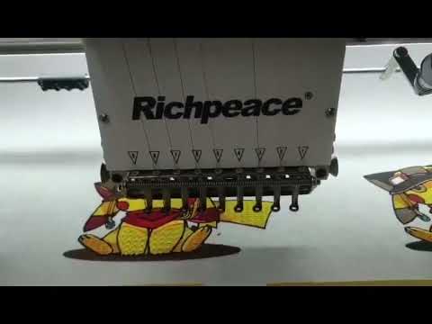 How to use Richpeace embroidery machine to embroider cartoons ...