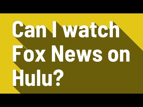 Can I watch Fox News on Hulu?