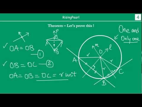 One and only circle passes through any three points drawn in the plane (Theorem and proof) Video ...