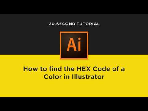 Find the HEX Code of a Color in Illustrator | Adobe Illustrator Tutorial #18