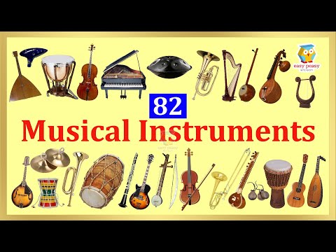 Musical Instruments- 82 Names Pictures Sounds | Chordophones, Aerophones, Idiophones, Membranophones