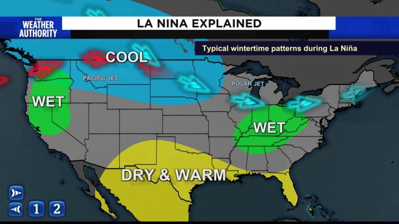 U.S. Winter Outlook: Warmer, drier South with ongoing La Nina