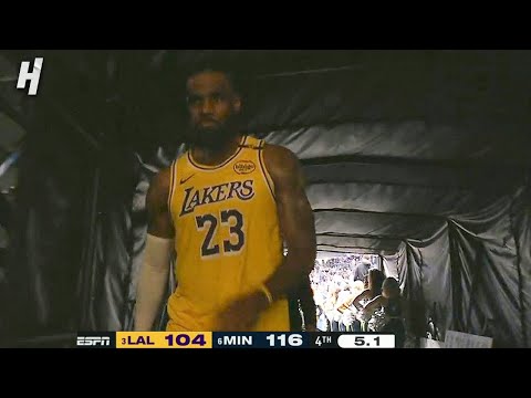 LeBron James Leaves Early Before Game Ends 👀 Lakers vs Timberwolves Game 3