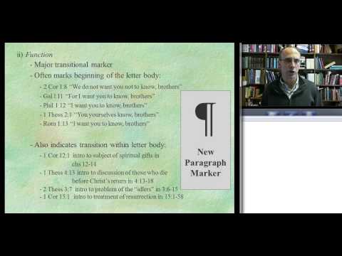 Paul the Letter Writer - Part 6 - Jeff Weima