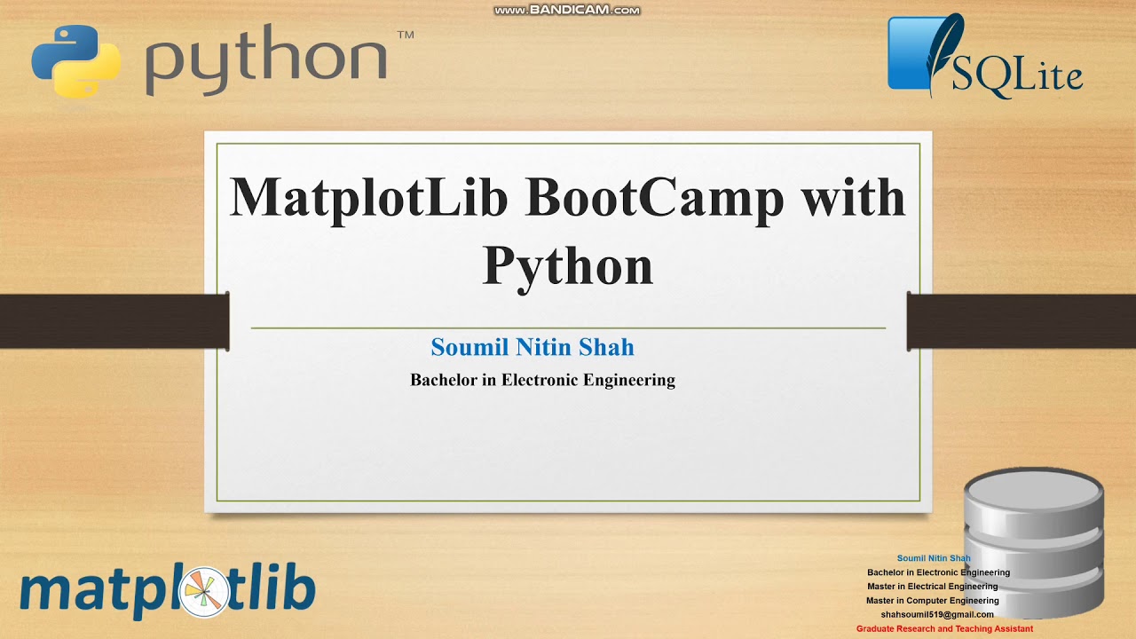 Ep 1 Matplotlib python tutorials and numpy matrix