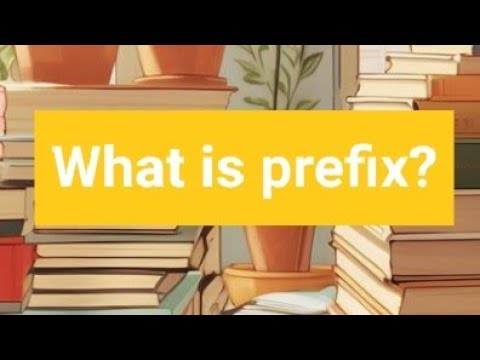 What is prefix? meaning of prefix| examples of prefix|