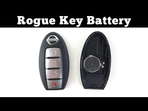 2019 - 2022 Nissan Rogue Remote Key Fob Battery Replacement - How To Change Remove Replace Batteries