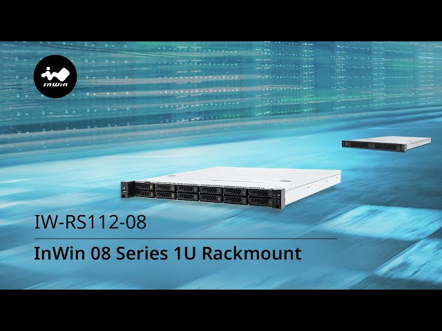 1U Rackmount Chassis / InWin / IW-RS112-08