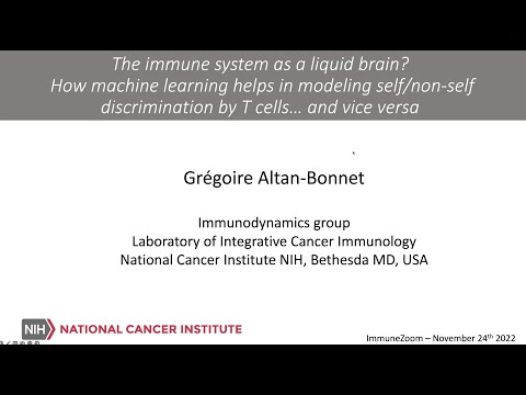 How machine learning helps in modeling self non-self discrimination by T cells