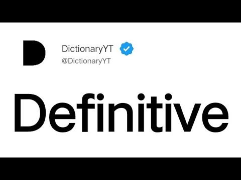 Definitive Meaning in English