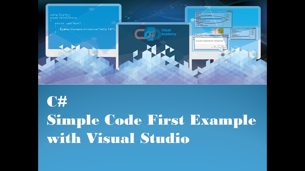 C#  - Simple Code First Example with Visual Studio