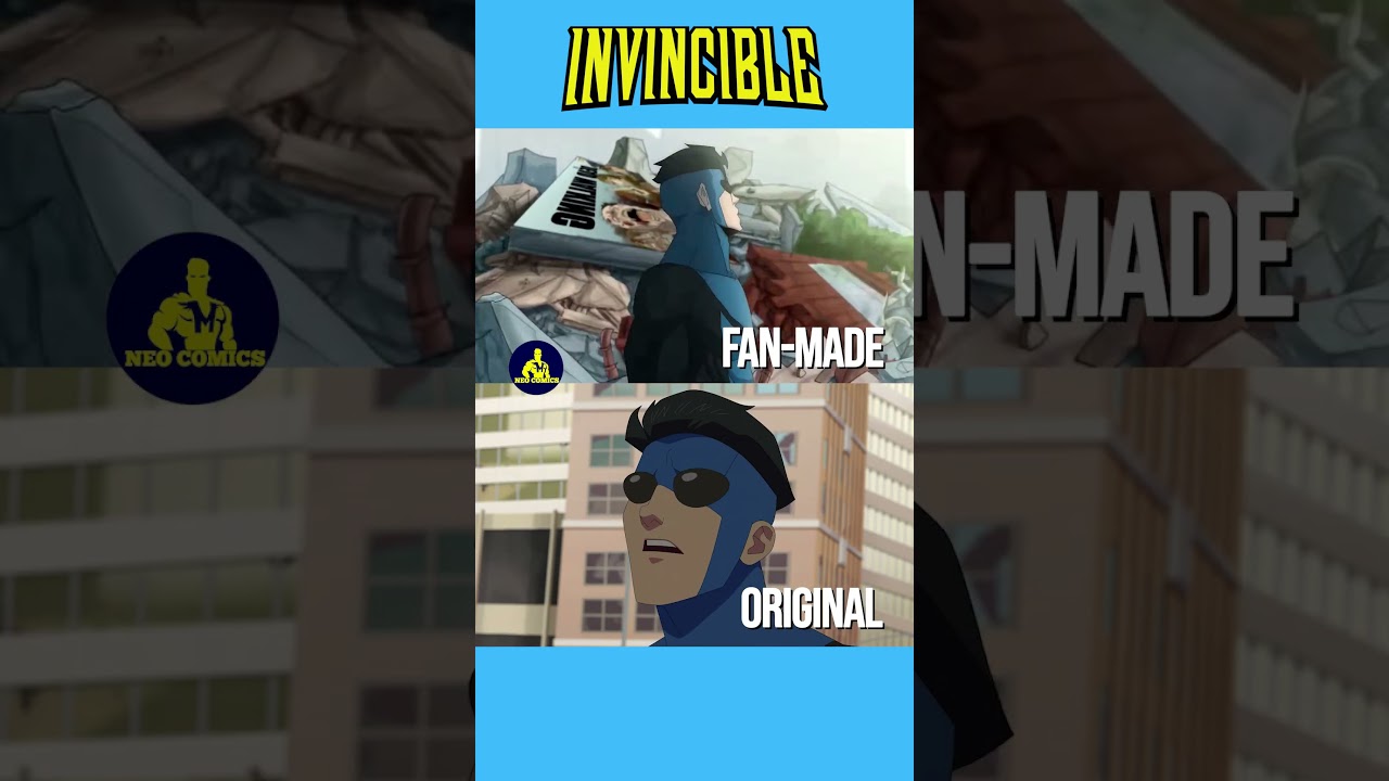 INVINCIBLE - Who Did it Better? Original Animation vs Fan-Made. #imagecomics #invincible #amazon