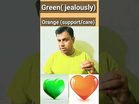 Green heart vs orange heart in emoji || Kiya hai emoji Green heart and orange ||