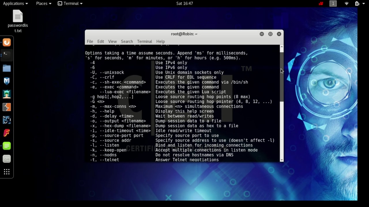 how  to use ncat (netcat) to see if a port is open