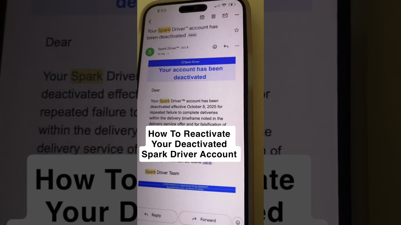 How To Reactivate Your Deactivated Spark Driver Account #reactivation #deactivation