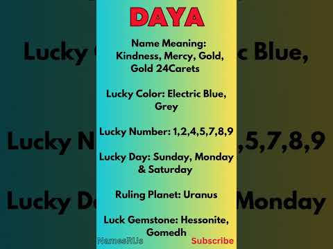 Daya Name Meaning #shorts #namemeaning #daya