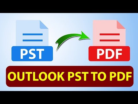 How to convert Outlook emails to PDF | Export outlook Pst to Pdf | Save Outlook emails as PDF