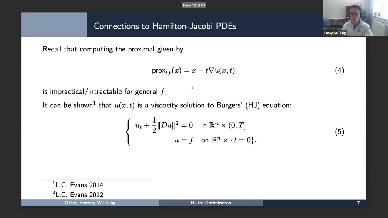 Samy Wu Fung - Using Hamilton-Jacobi PDEs for Optimization