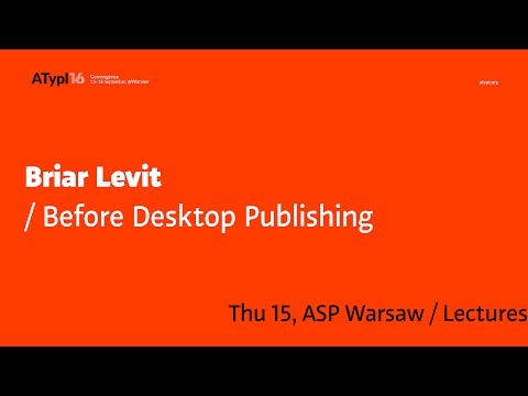 Before Desktop Publishing