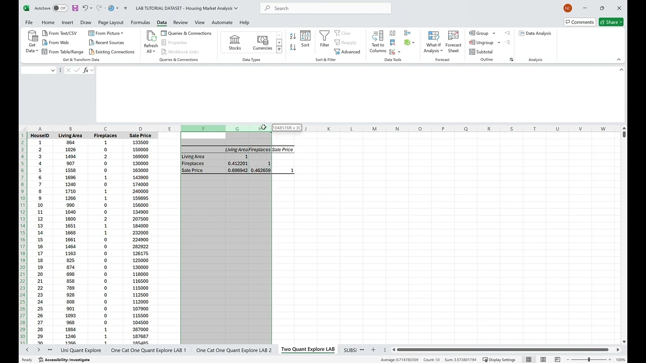 4 - Bivariate Exploratory Analysis - Correlation Matrix