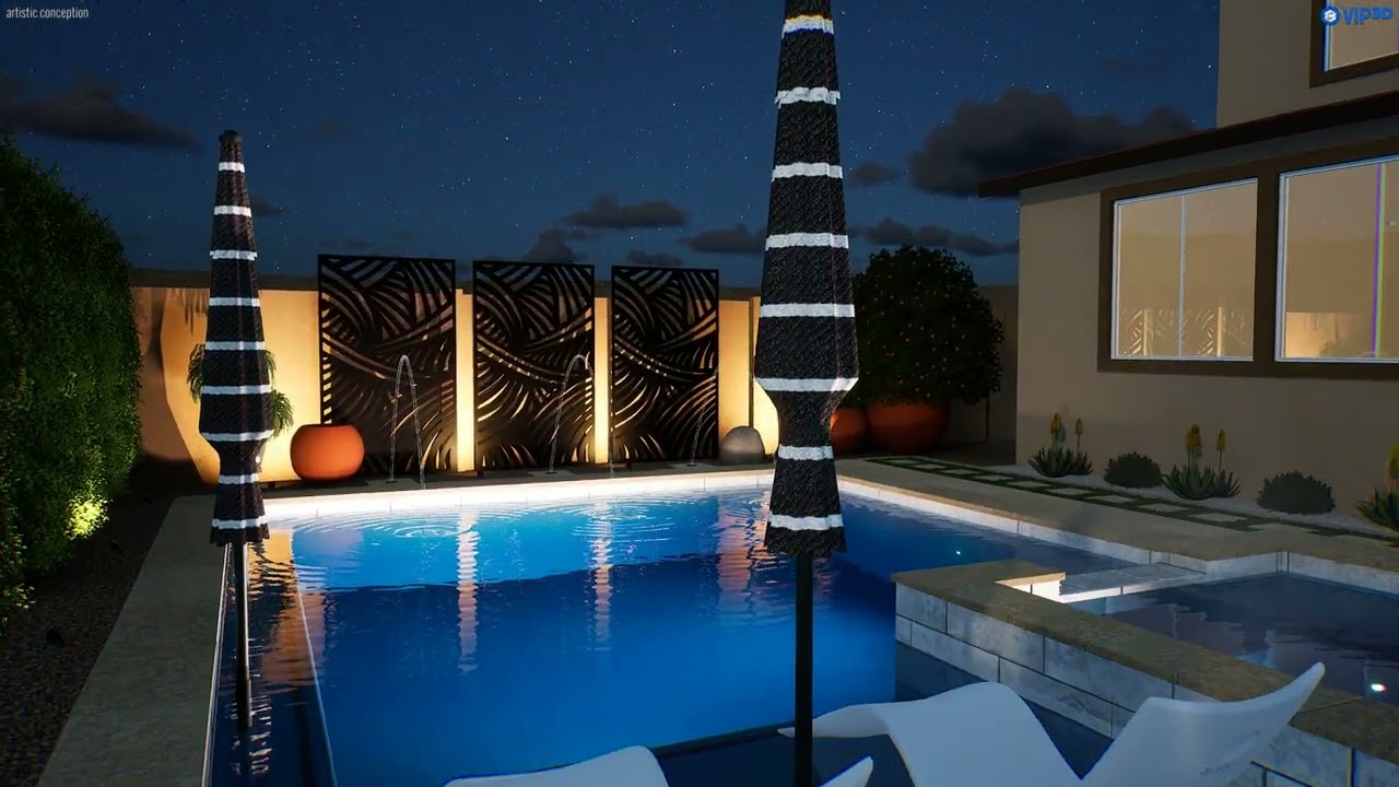 Mostellar Design Walkthrough- Thunderbird Pools & Spas