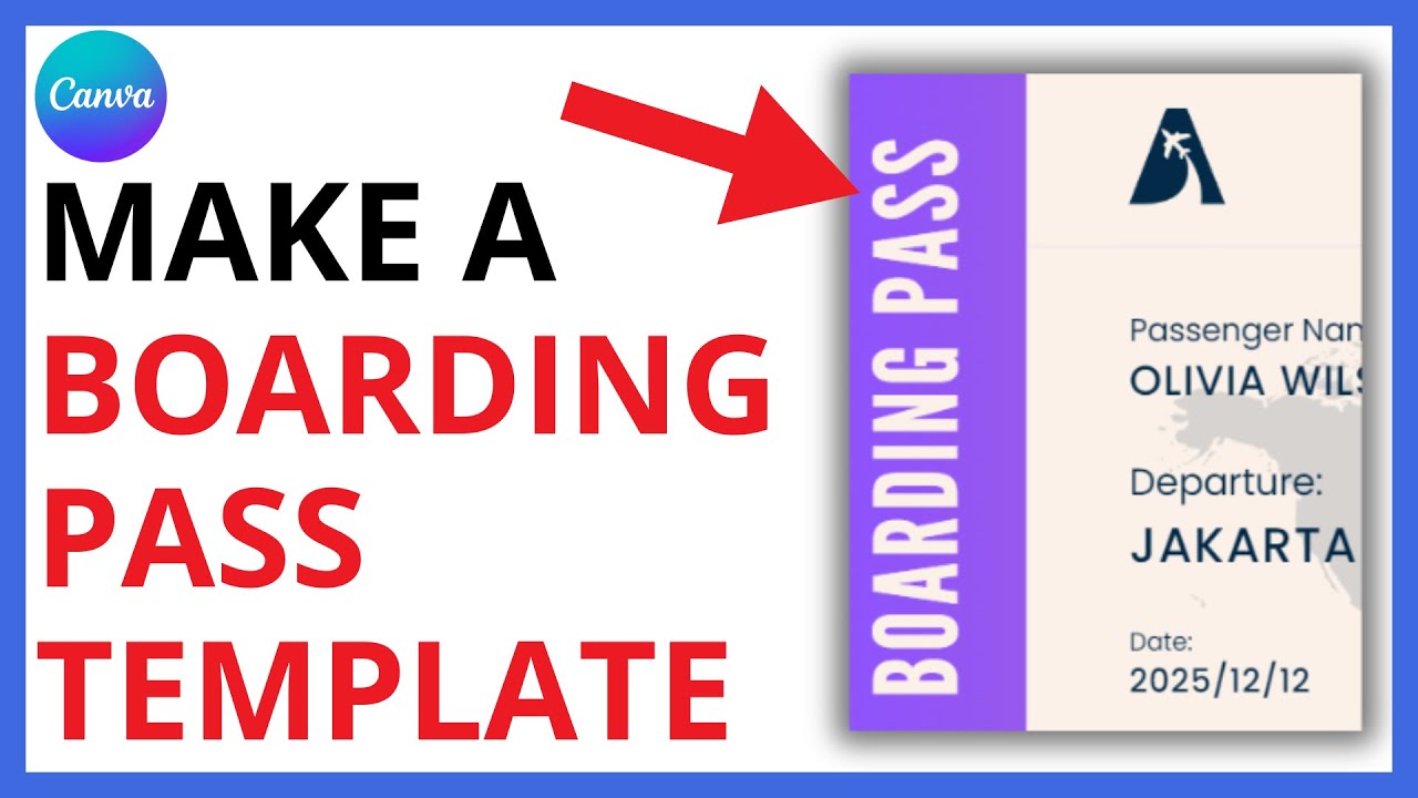 How to Make Boarding Pass Template on Canva [QUICK GUIDE]