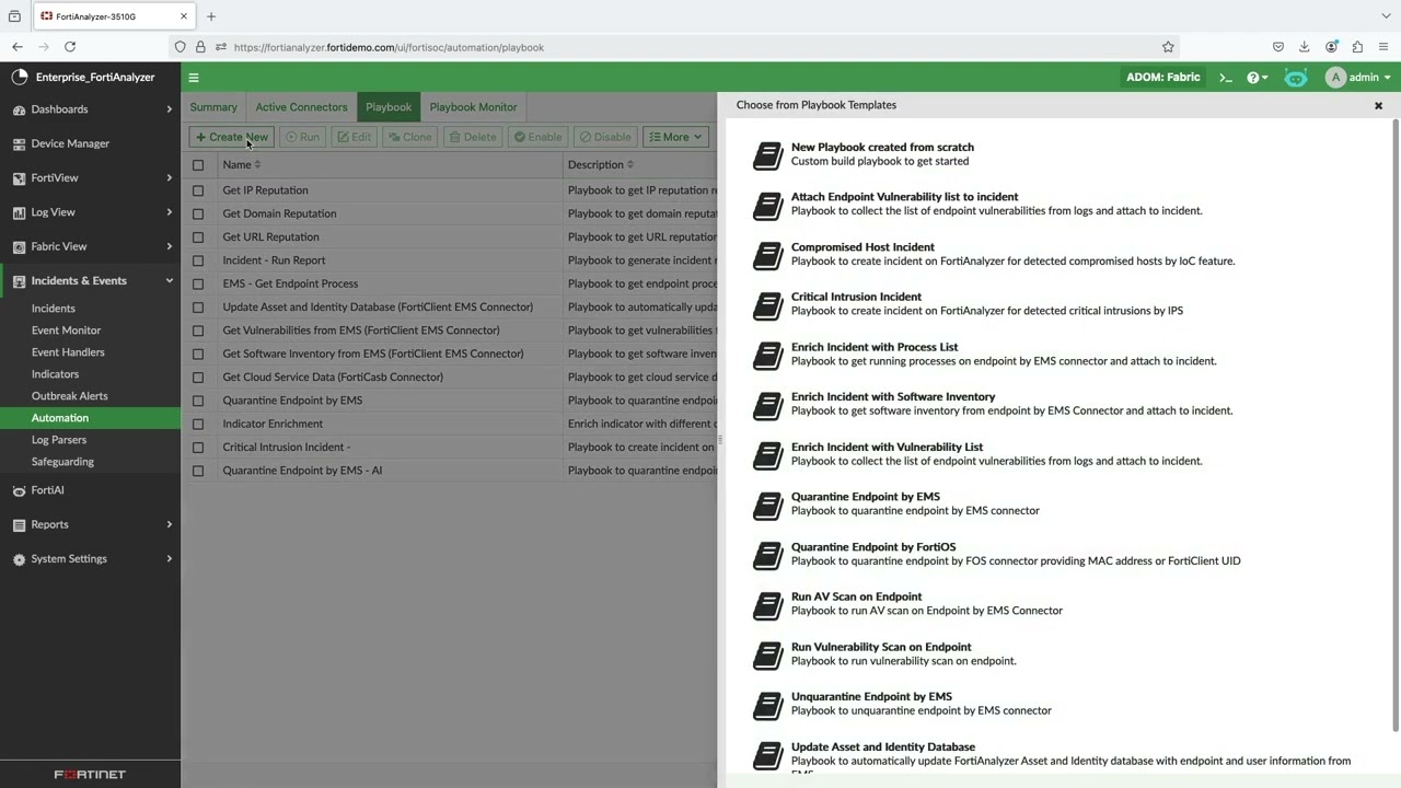FortiAnalyzer Security Automation Service