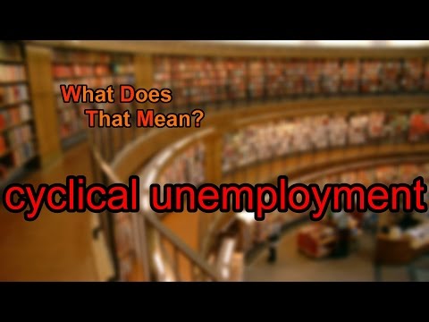 What does cyclical unemployment mean?