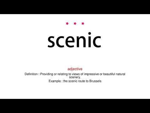 How to pronounce scenic - Vocab Today
