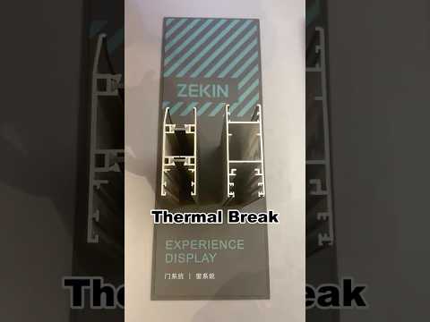 Thermal break aluminum windows have this insulating strip