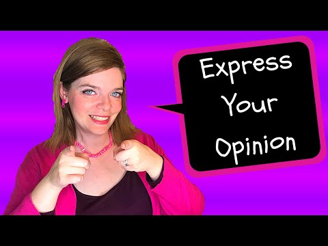 How to Share your Opinion! 12 Ways to Give your Opinion in English! / あなたの意見を共有する方法!英語で意見を述べる12の方法!