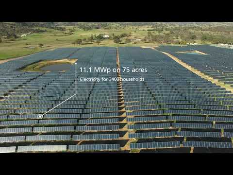 Solar Power Plant Williamsdale, Australia, 11.1 MWp