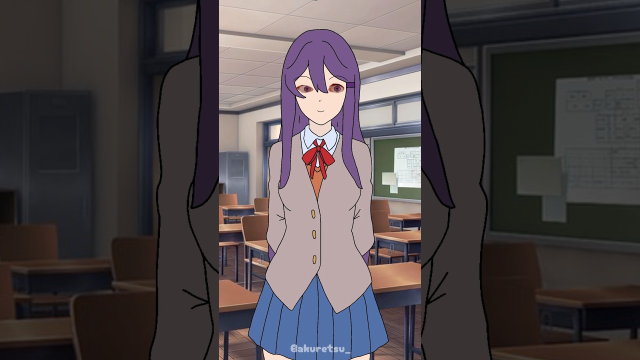 Yuri has a staring problem…[DDLC Animation]