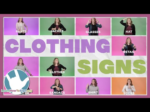 Clothing and Retail Signs in ASL | Profession Series