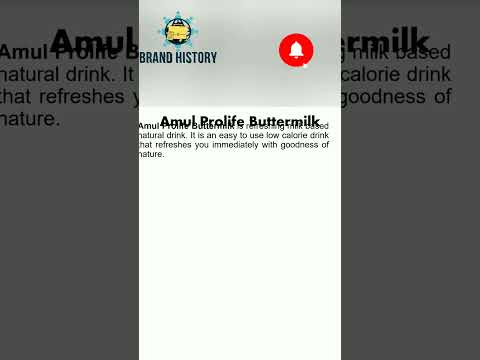 Prolife Buttermilk #shorts #prolife #brands #brandhistory #amul #drinks #buttermilk