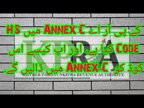 What is HS Code in Annex-C KPRA Return and how to enter it.