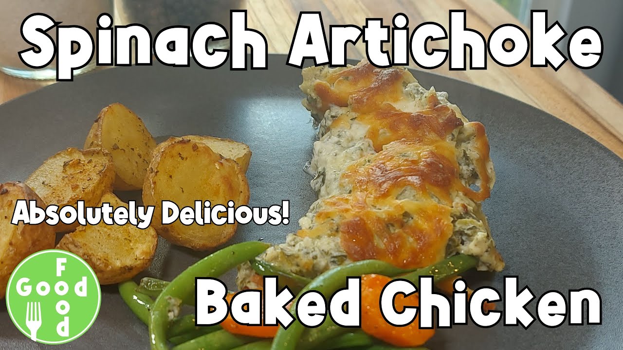 Spinach Artichoke Baked Chicken Recipe Video Dip Dinner idea