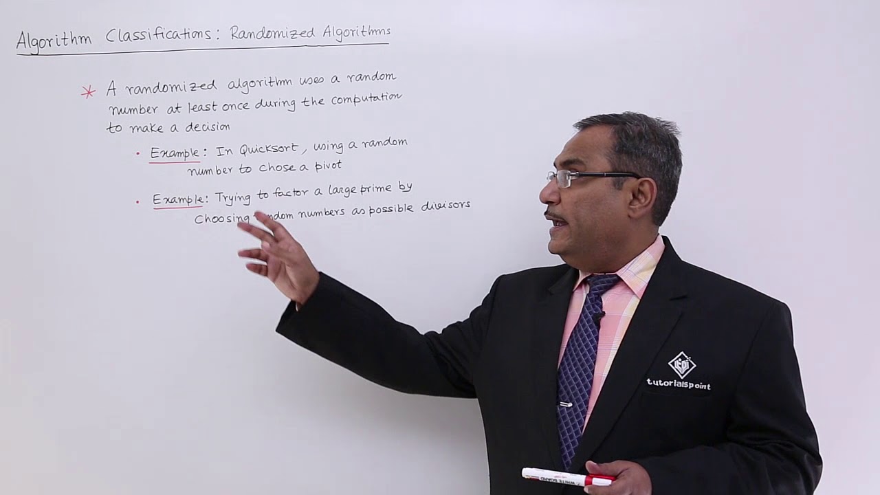 Algorithm Classification Randomized Algorithm