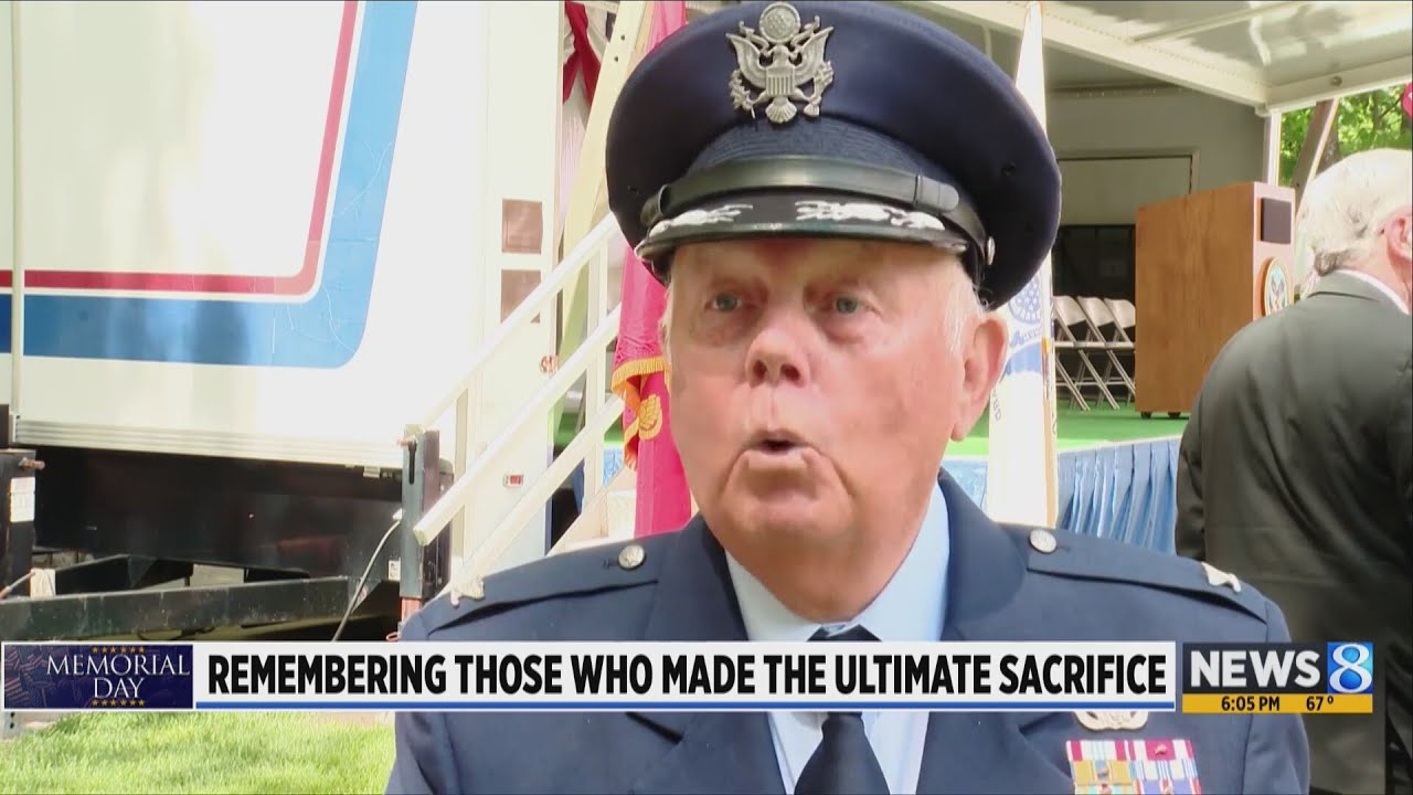 Memorial Day ceremony at Fort Custer National Cemetery