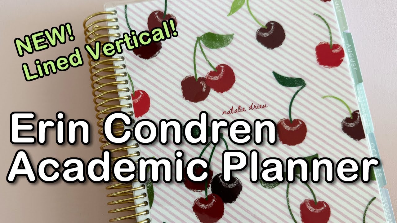 New Erin Condren Lined Vertical Layout Academic Planner 2025 2026 Not ...