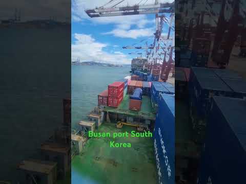 Busan port South Korea