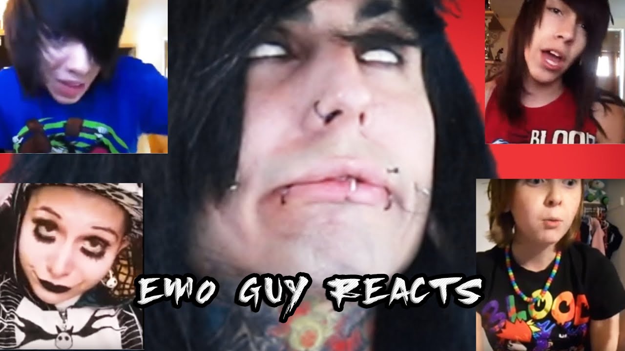 Emo Guy Reacts | Goth/Emo/Scene CRINGE Compilation