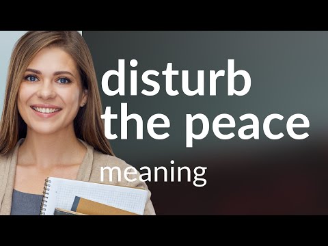 Understanding the Phrase "Disturb the Peace" - A Guide for English Learners