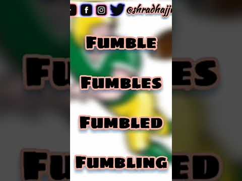 Fumble Meaning In English And Hindi| Fumble In Sentence | #englishwithshradha #vocabwithshradha