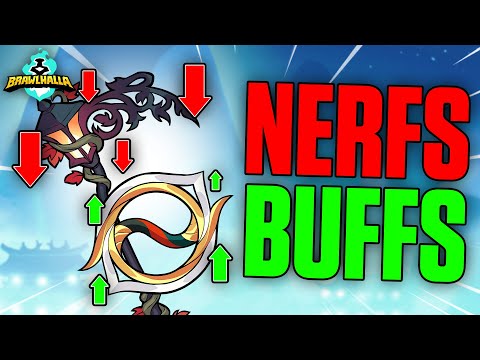 Brawlhalla NEW Buffs & Nerfs In 1 Minute (9.09)