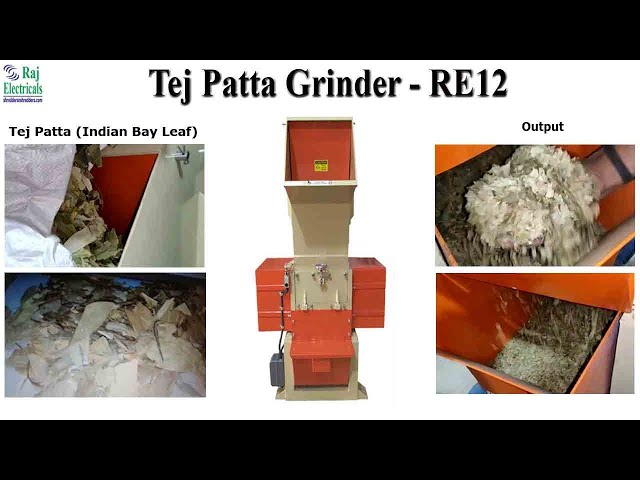 Spice Grinding Machine - Tej Patta (Indian Bay Leaf) Grinder ...