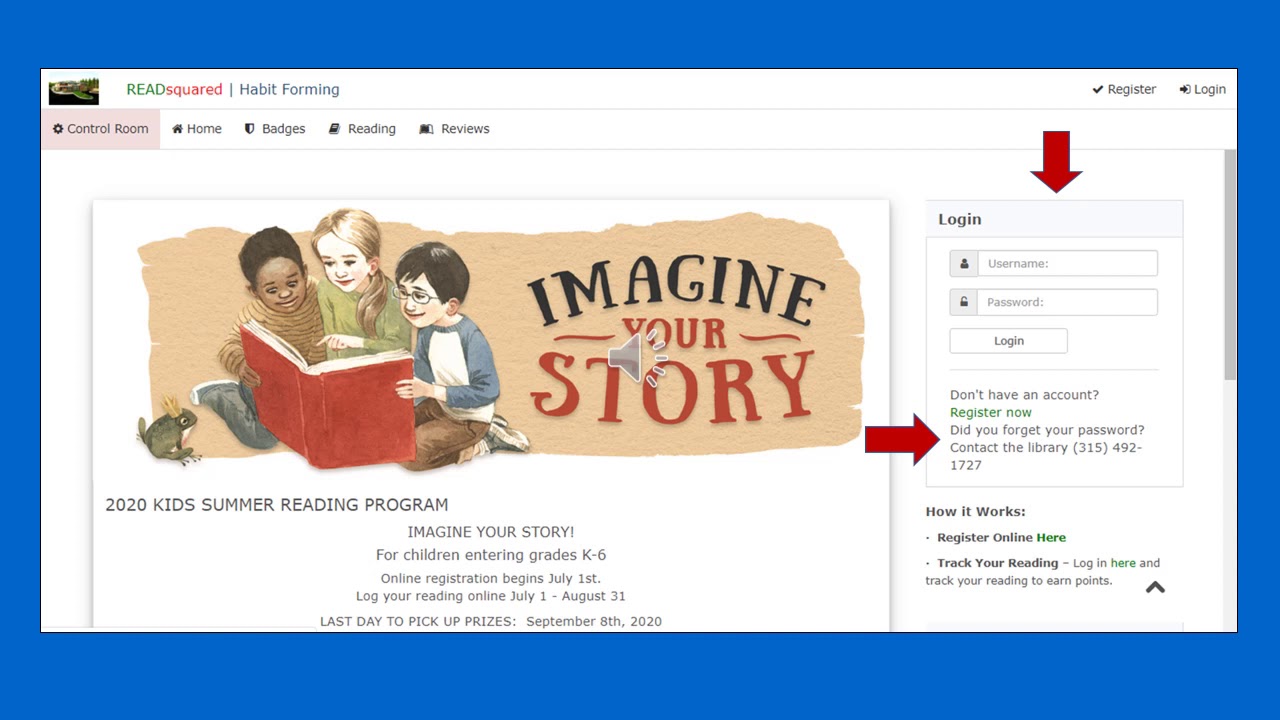 ReadSquared: Tutorial for 2020 Children's Summer Reading Program