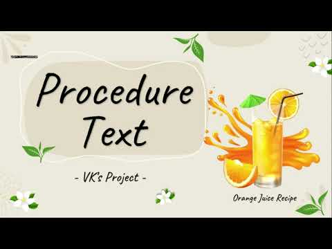 PROCEDURE TEXT - RECIPE/MANUAL LENGKAP (FUNCTION, GENERIC STRUCTURE, CONTOH SOAL)